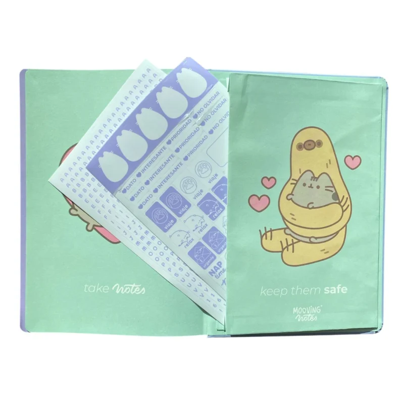 Libreta Notes Pusheen A5 Líneas Mooving - Mas que papel